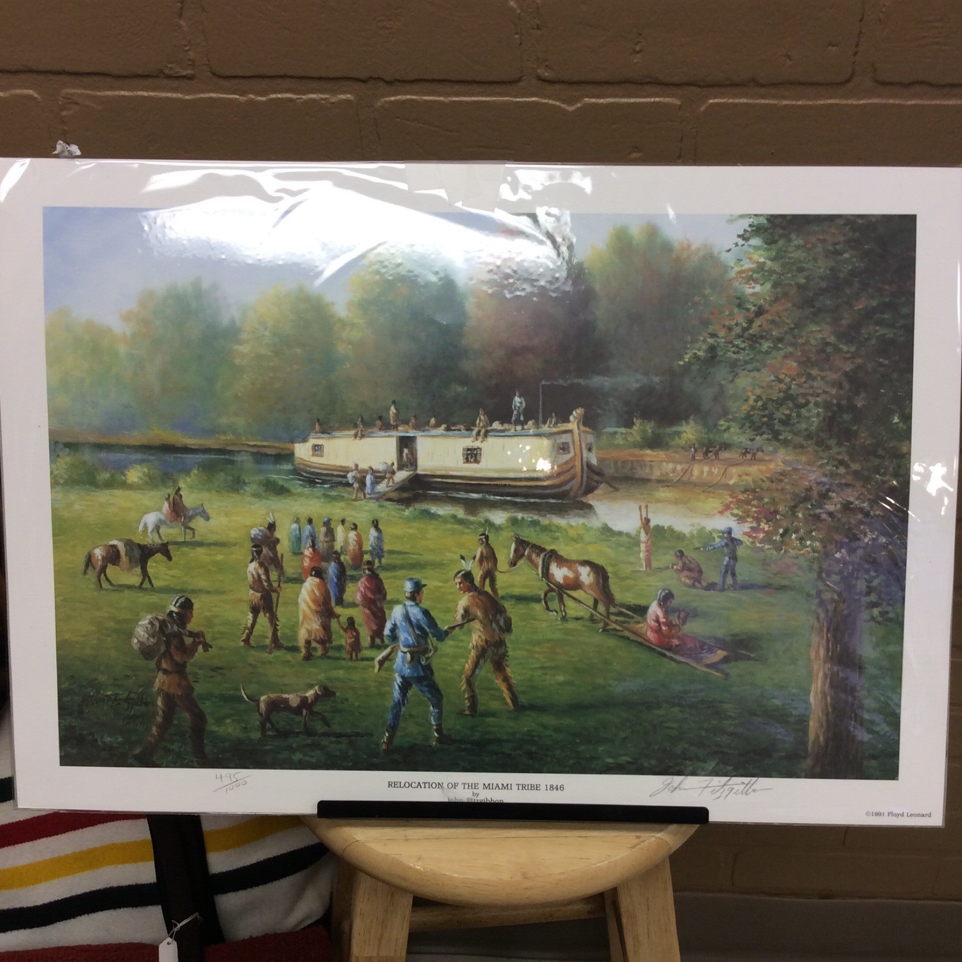 Relocation of The Miami Tribe 1846 Print | Miami Nation Gift Shop